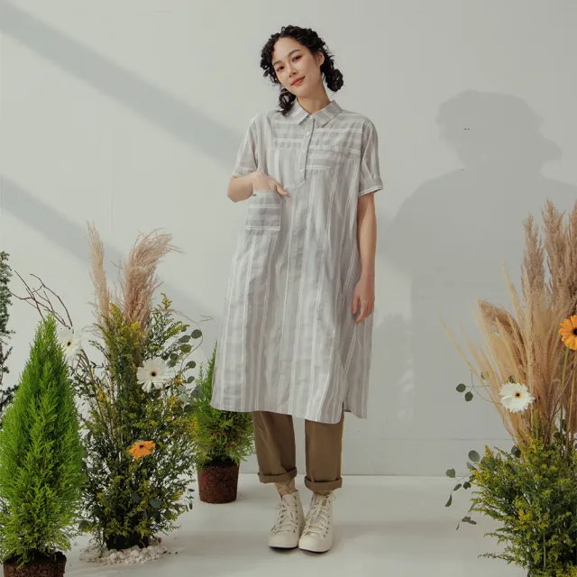 【MOSS CLUB】配色後腰鬆緊帶窄管長褲(卡 灰) - momo購物網 - 好評推薦 -2023年3月