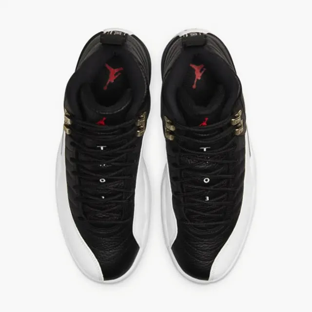 【NIKE 耐吉】jordan 喬丹 12代 籃球鞋 AJ12 Playoffs RETRO 經典 季後賽 黑白 男鞋(CT8013-006 ...