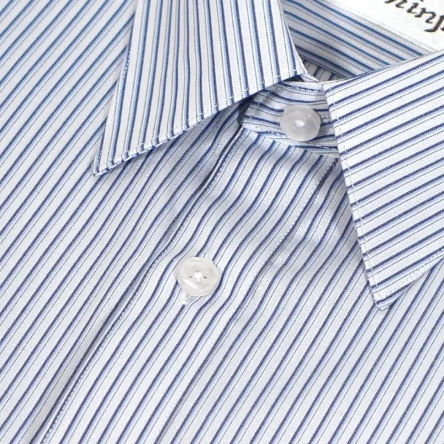 【CHINJUN】抗皺襯衫-長袖、灰藍條紋、編號：k2203(任選3件899 男士 口袋 舒適 面試 業務 上班 現貨) - momo購物網 ...