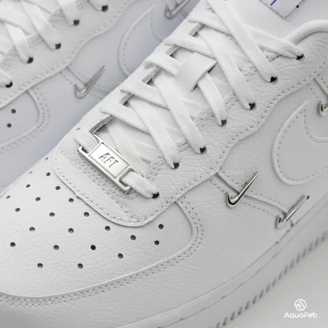 【NIKE 耐吉】Air Force 1 07 LX 女鞋 白色 AF1 四勾 銀色小勾 立體 運動 休閒鞋 CT1990-100 ...