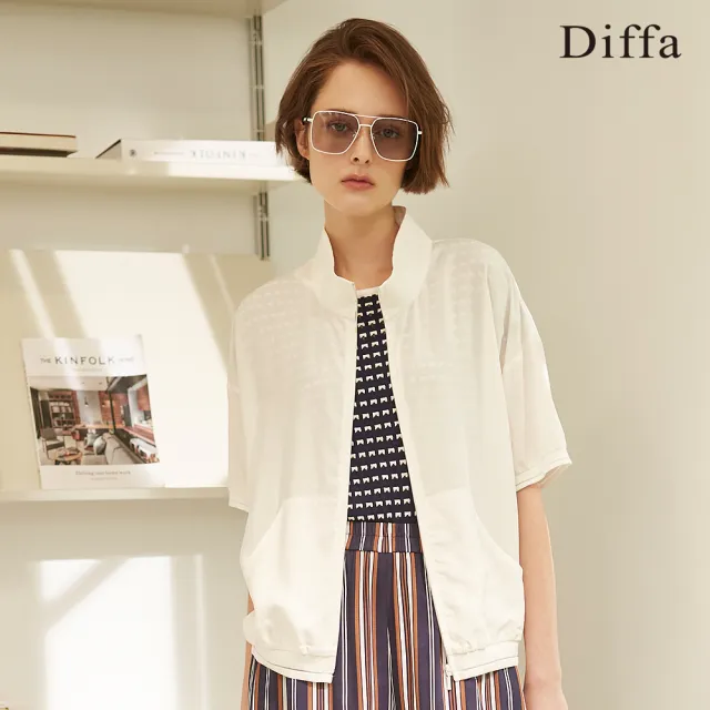 【Diffa】方巾花休閒外套-女 - momo購物網 - 好評推薦 -2023年9月
