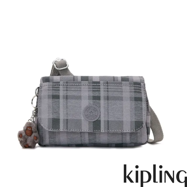 【KIPLING官方旗艦館】輕灰蘇格蘭紋小巧側肩隨身包-AVERILL - momo購物網 - 好評推薦 -2023年10月