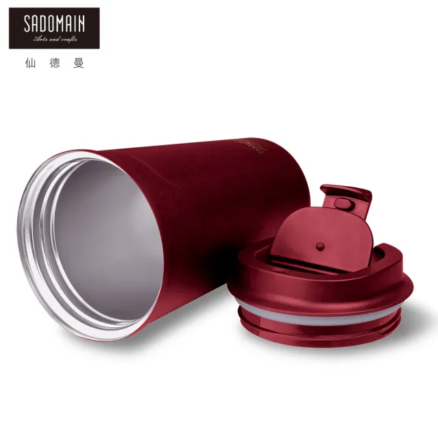 【仙德曼 SADOMAIN】316不鏽鋼咖啡直飲保溫杯 360ml-紅色(咖啡隨行杯/直飲杯/環保杯/不鏽鋼保溫杯)(保溫瓶) - momo購物網 - 好評推薦 -2024年6月