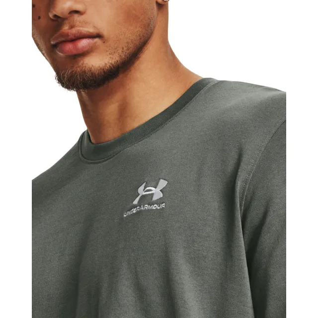 【UNDER ARMOUR】UA 男 HEAVYWEIGHT 短T-Shirt_1373997-182(灰綠) - momo購物網 - 好評 ...