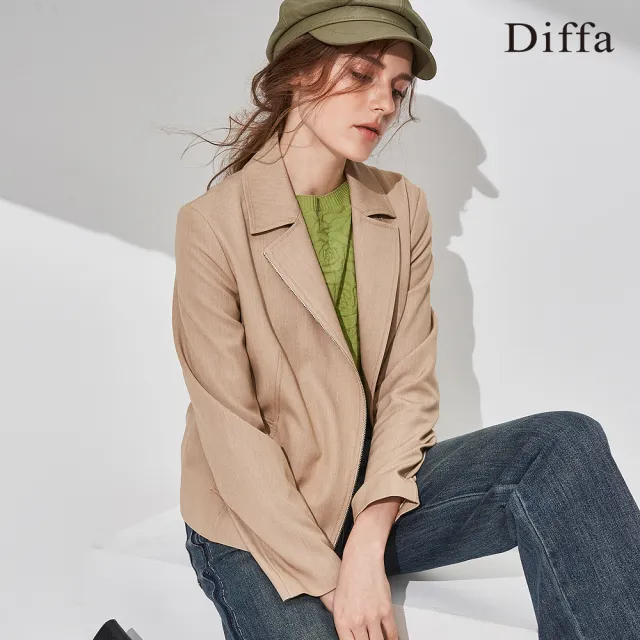 【Diffa】時尚美型拉鍊式外套-女 - momo購物網 - 好評推薦 -2023年11月