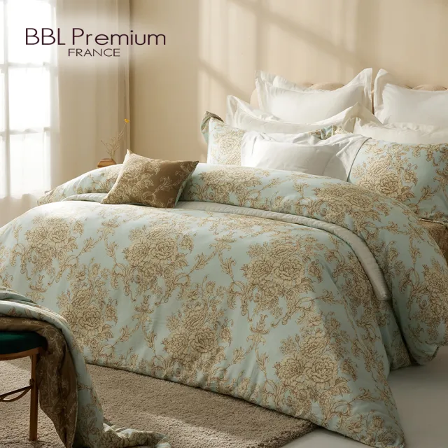 【BBL Premium】100%天絲印花兩用被床包組-聖羅蘭花園(雙人) - momo購物網 - 好評推薦 -2023年12月