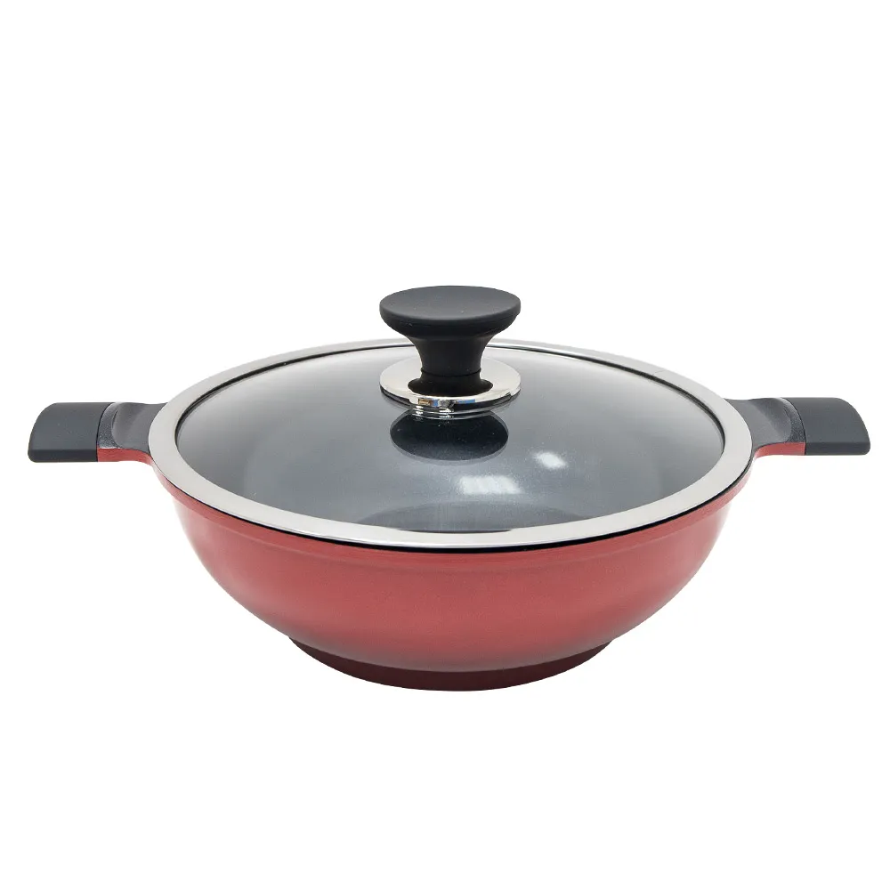 【韓國LaCena】IH楓葉陶瓷雙耳炒鍋26cm-附蓋 - momo購物網 - 好評推薦 -2024年4月