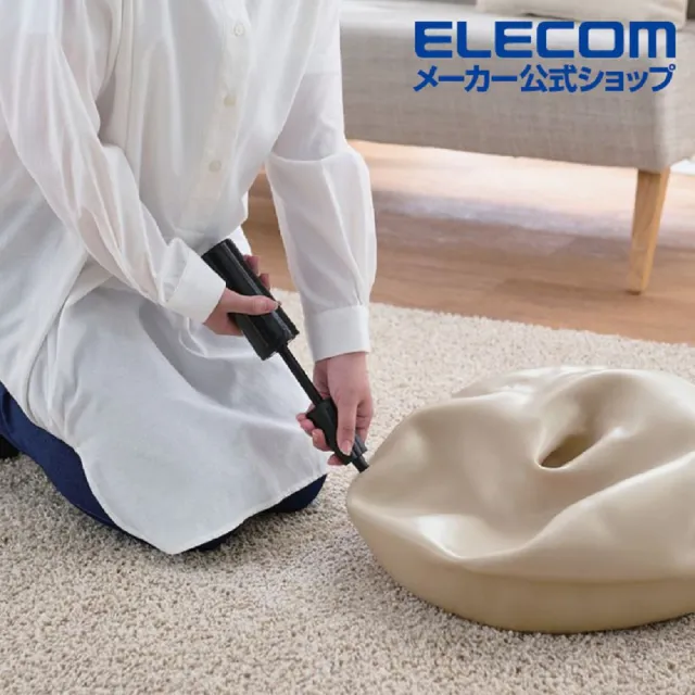 【ELECOM】福利品 ECLEAR 甜甜圈瑜珈抗力球50cm(象牙白) - momo購物網 - 好評推薦 -2024年2月