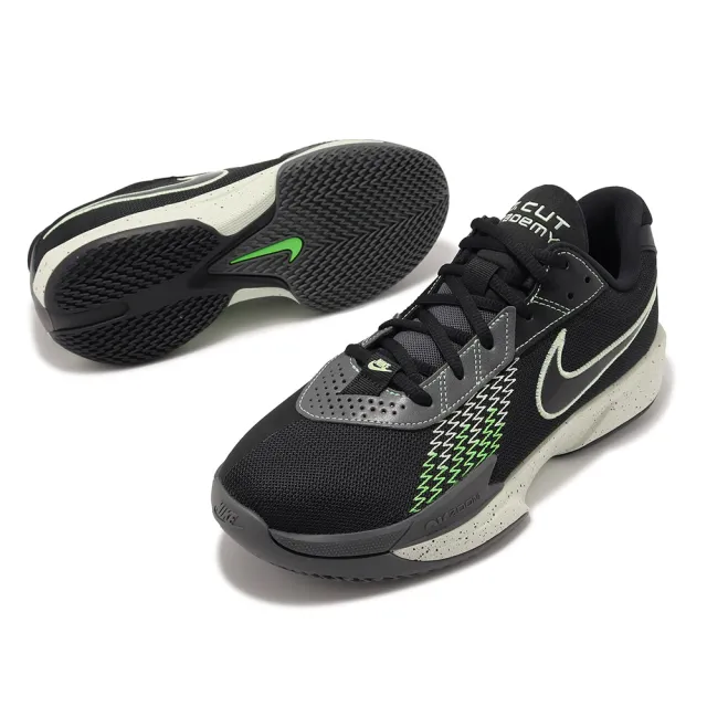 【NIKE 耐吉】籃球鞋 Air Zoom G.T. Cut Academy EP 男鞋 黑 綠 氣墊 運動鞋(FB2598-001 ...