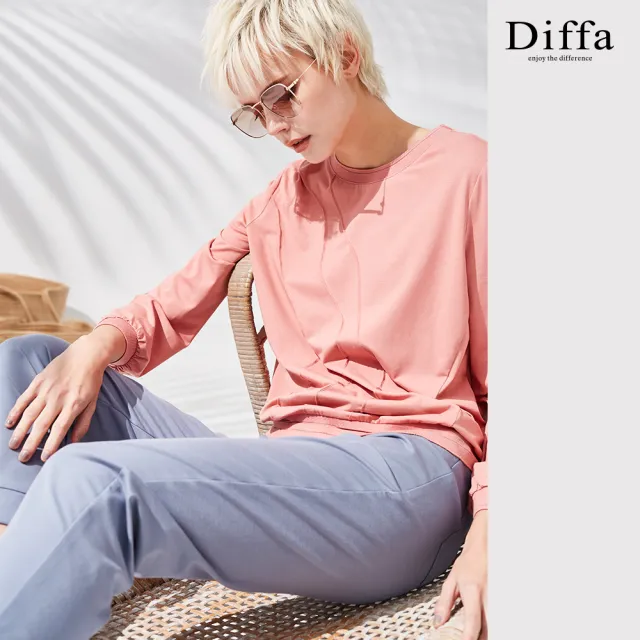 【Diffa】腰部彈性織帶設計針織長褲-女 - momo購物網 - 好評推薦 -2024年3月