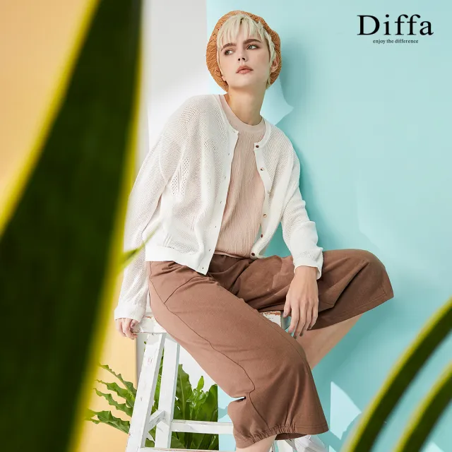 【Diffa】質感鏤空織紋落肩外套-女 - momo購物網 - 好評推薦 -2024年3月