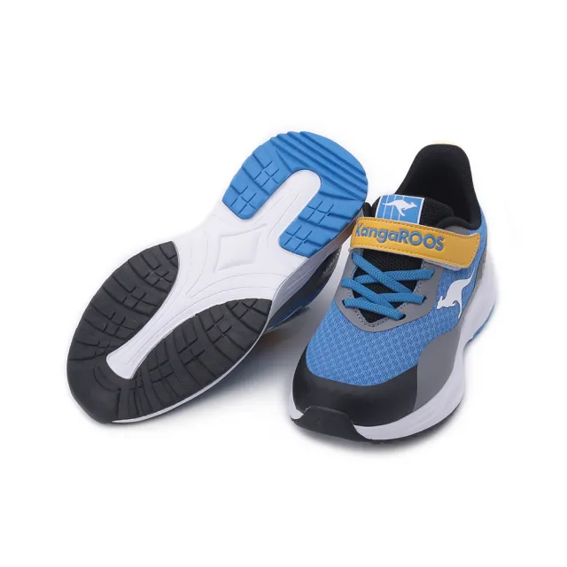 【KangaROOS】20-23cm DYNARUN 魔鬼氈輕量運動鞋 藍黃 中大童鞋 KK41326 - momo購物網 - 好評推薦 ...