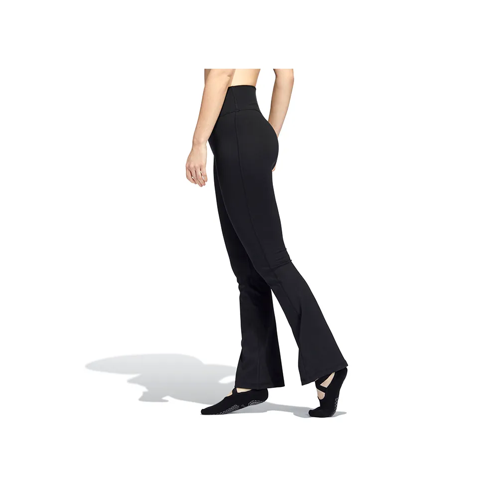 【adidas 愛迪達】Yo Sto Flared 女款 黑色 喇叭緊身 運動 長褲 H64194 - momo購物網 - 好評推薦 -2024年9月