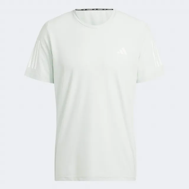 【adidas 愛迪達】OWN THE RUN 短袖上衣(IN1504 男款 運動上衣 專業運動 訓練 吸濕排汗 淡綠) - momo購物網 ...