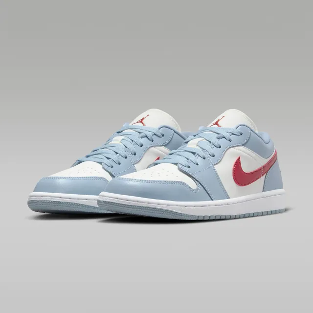 【NIKE 耐吉】Wmns Air Jordan 1 Low 女鞋 白藍紅色 喬丹 AJ1 低筒 休閒鞋 DC0774-164 - momo ...