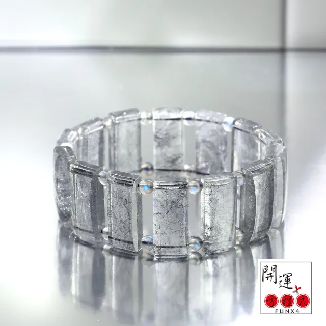 【開運方程式】稀有藍髮晶手排藍月光石收藏款手珠24mm(藍線石水晶l手鍊l手珠l寶石l月光石) - momo購物網 - 好評推薦 -2024年4月