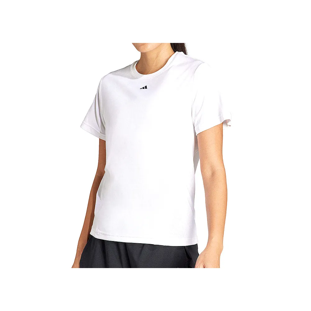 【adidas 愛迪達】Adidas WTR D4T T 女款 白色 圓領 柔軟 有彈性 吸濕排汗上衣 短袖 IT7419 - momo購物網 ...