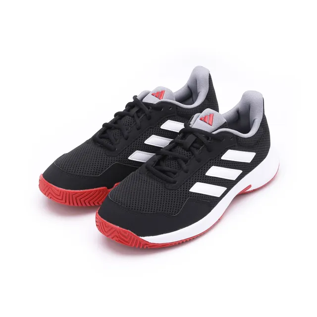 【adidas 愛迪達】GAME SPEC 2 網球鞋 黑白 男鞋 ID2471 - momo購物網 - 好評推薦 -2024年8月