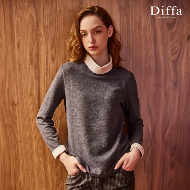 【Diffa】高領設計花紗針織衫-女 - momo購物網 - 好評推薦 -2025年1月