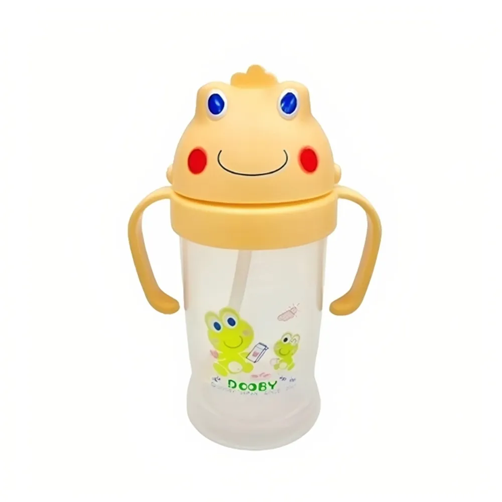 【Baby 童衣】任選 大眼蛙DOOBY神奇喝水杯 寶寶學習杯 中小童防脹氣手拿水壺 D-4131(檸檬黃喝水杯-250ml) - momo ...