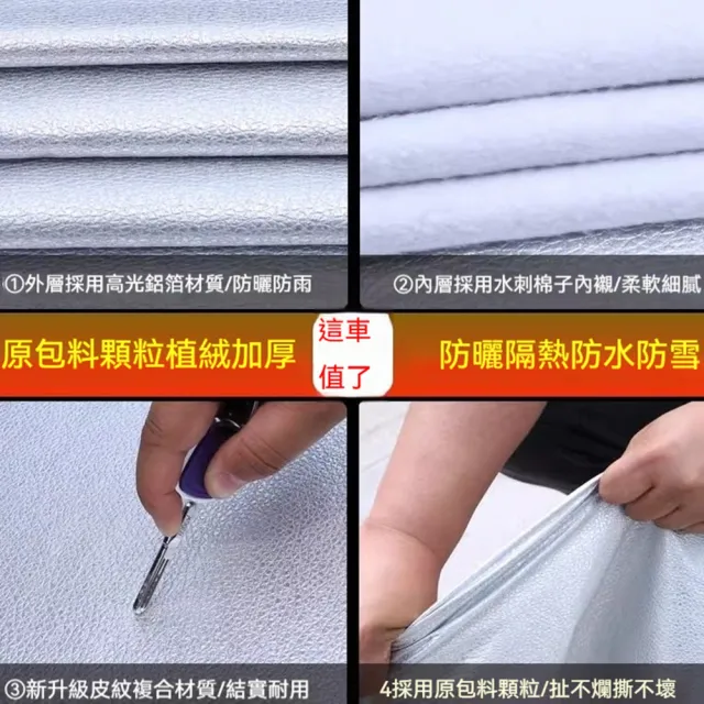 厝景之隅 汽車防曬套 側開門車罩 四季通用 防曬隔熱 車衣 汽車罩 預售12工作天 聚酯牛津銀色款 - momo購物網 - 好評推薦 -2026年4月